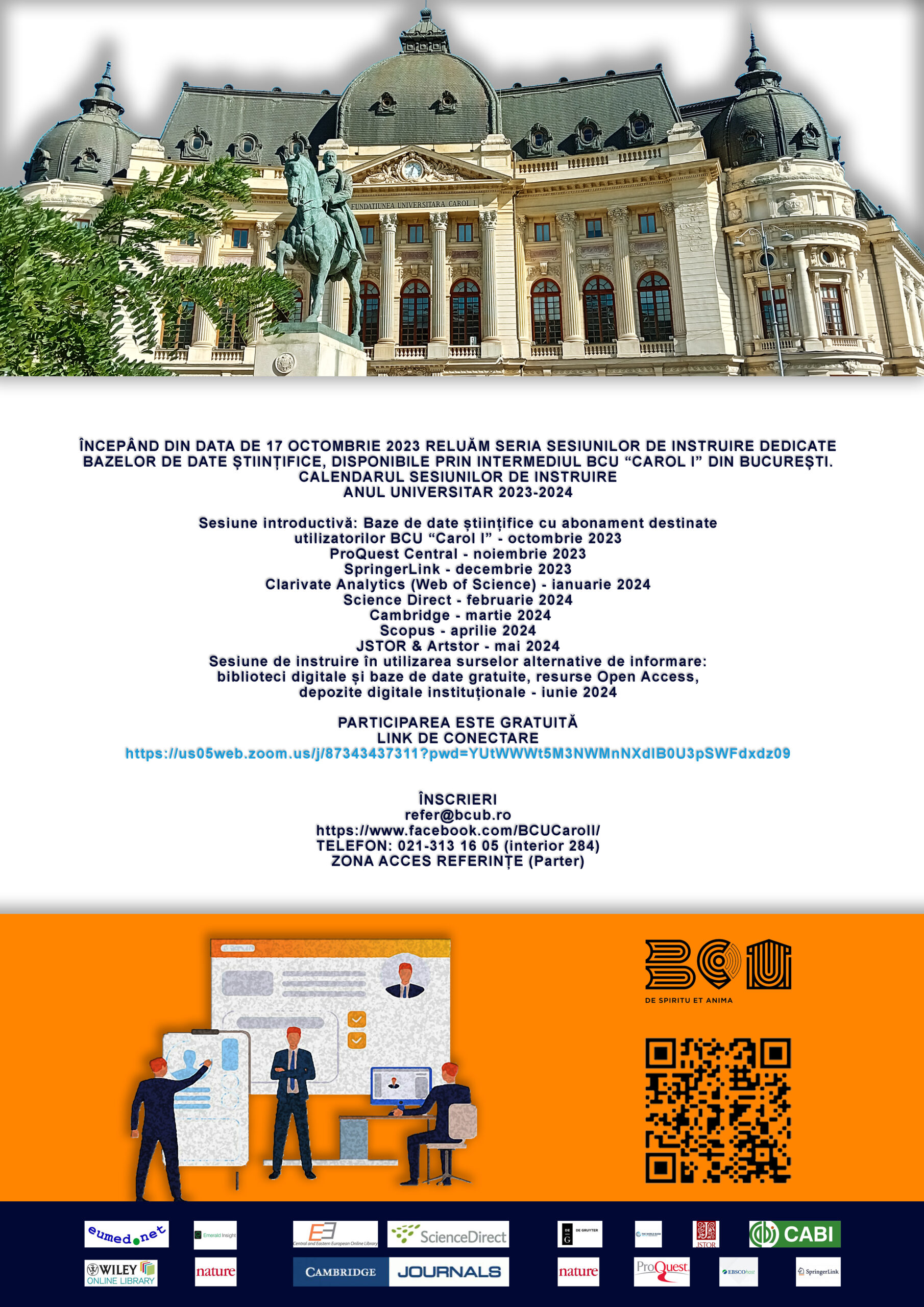 Sesiuni de instruire - Biblioteca Centrală Universitară
